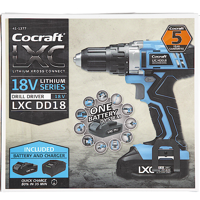 Skruvdragare Cocraft LXC DD18 | Clas Ohlson