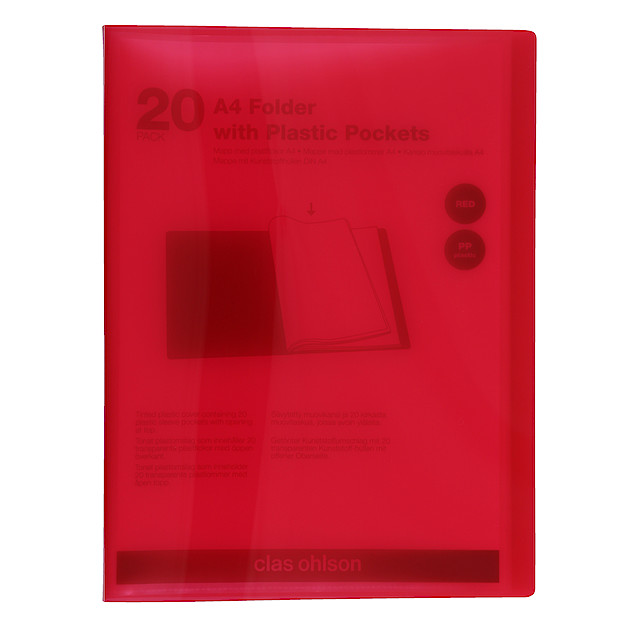 Demoperm A4, 20 lommer | Clas Ohlson