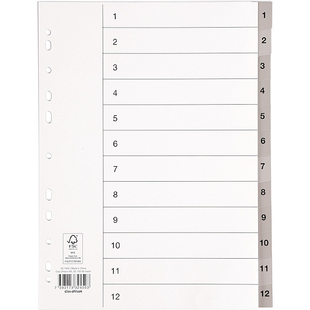 Permregister A4, nummerert | Clas Ohlson