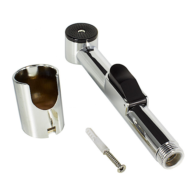 Duschhandtag till handdusch, krom | Clas Ohlson